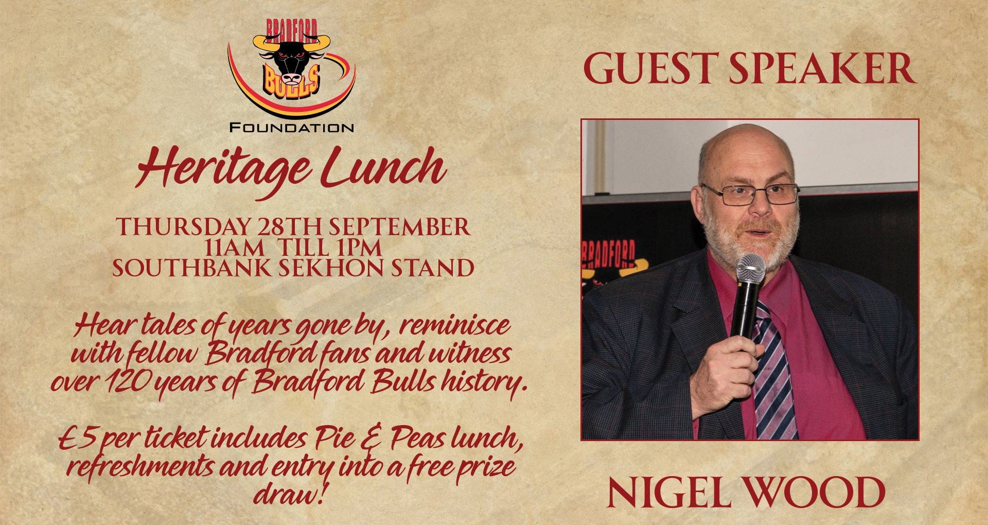 Bulls heritage lunch at Odsal Stadium - Chamber Members