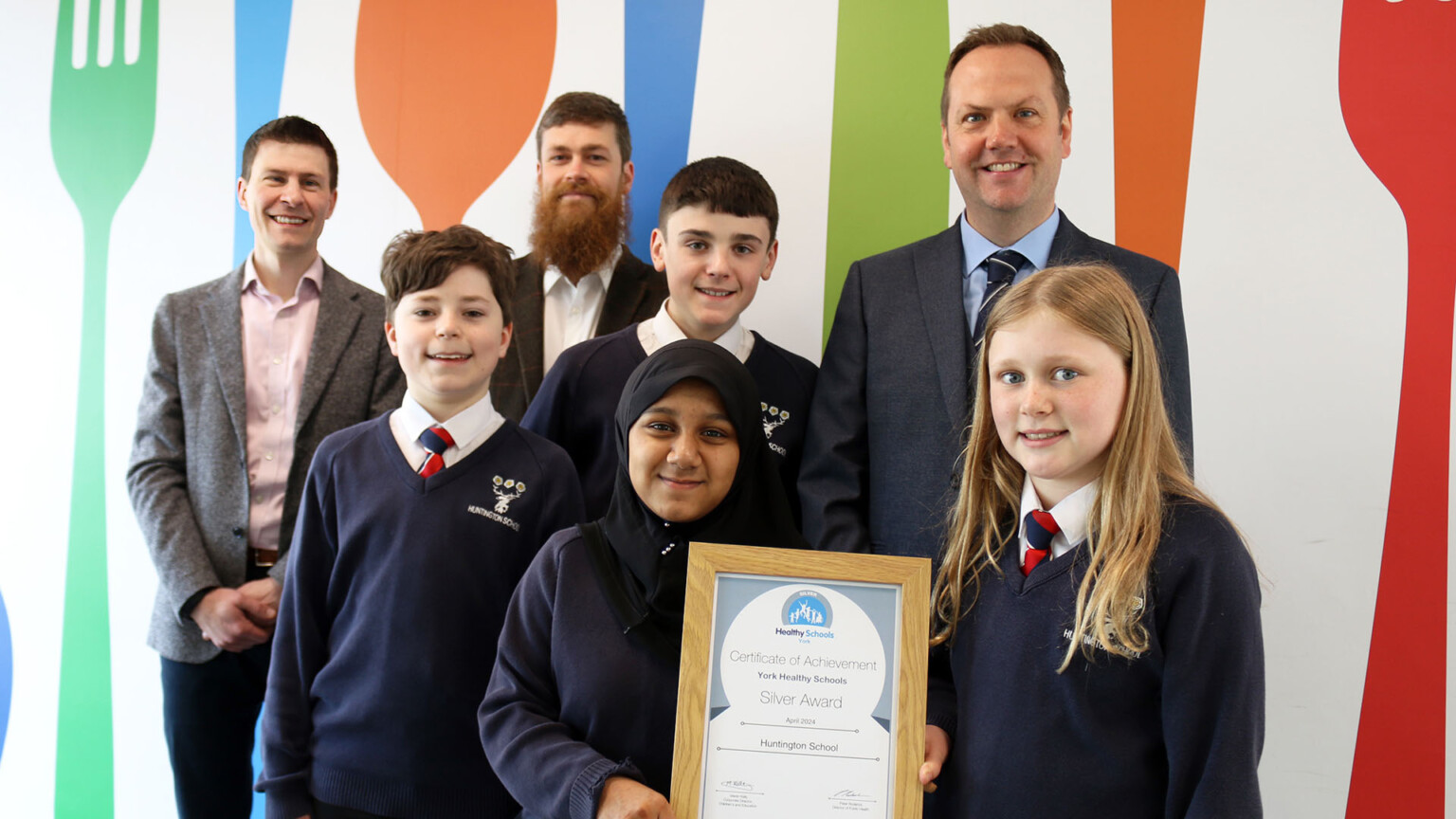 Huntington School becomes first in York to receive Silver Healthy ...