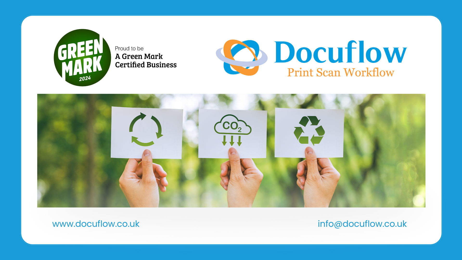 Driving sustainability in business: Docuflow receives GreenMark ...