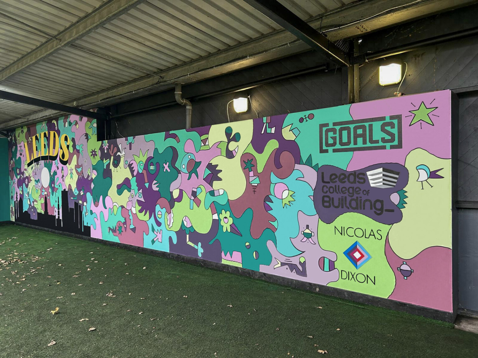 Painting & Decorating students tackle striking football mural - Chamber ...