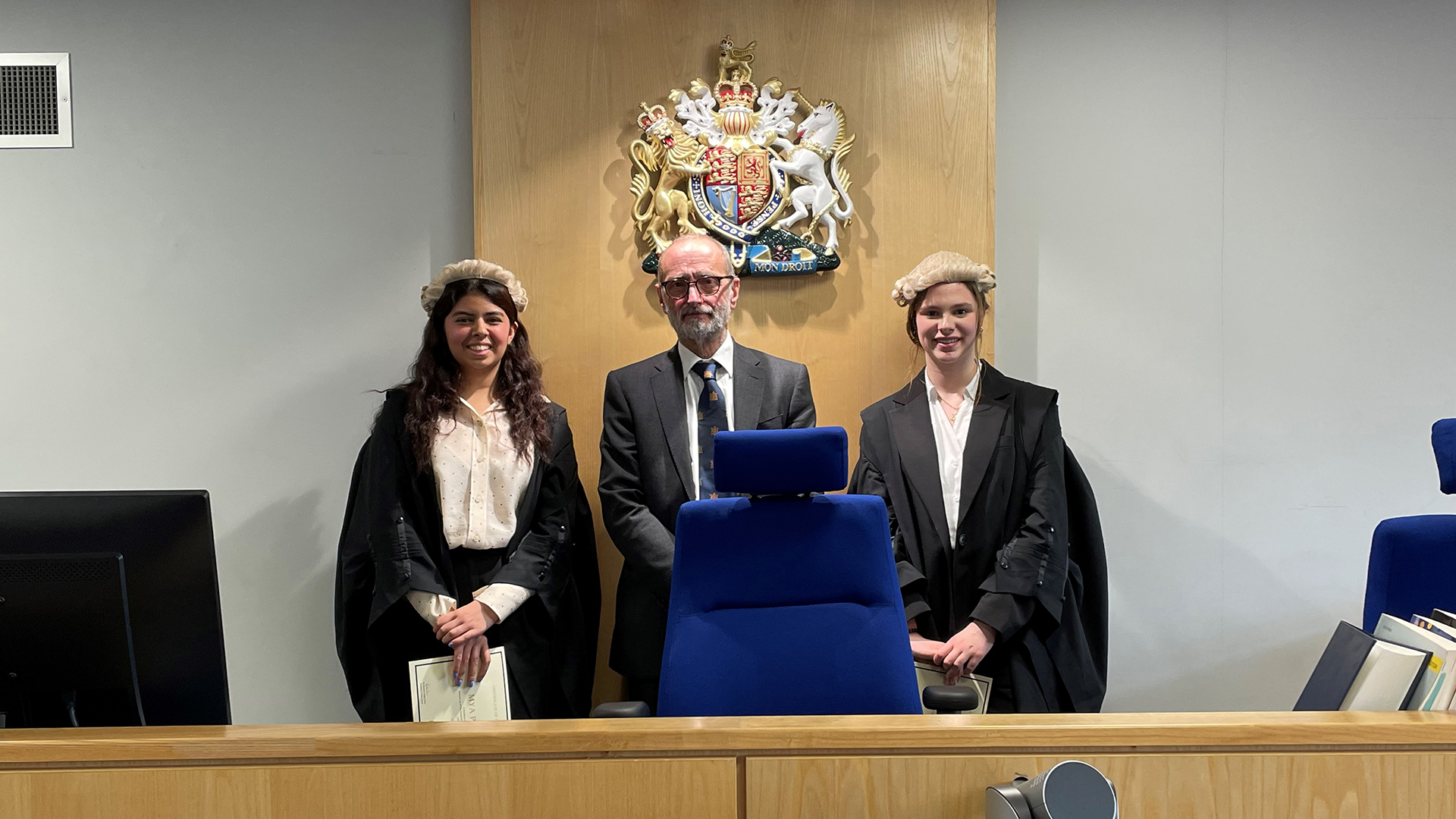 Students present their case before judge at mock trial final - Chamber ...